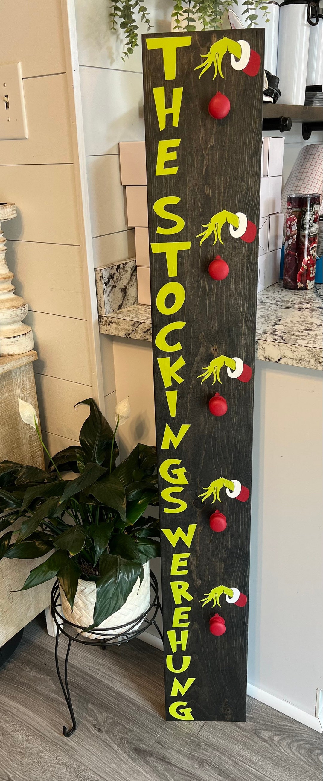 The Grinch Stocking Holder the Stockings Were Hung How the - Etsy