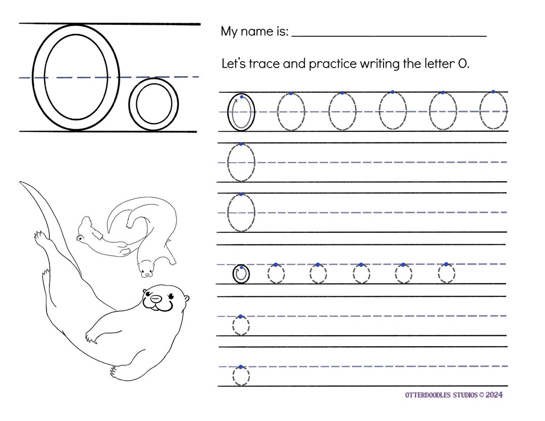 Classroom Animal Alphabet Handwriting Handout Set - Etsy