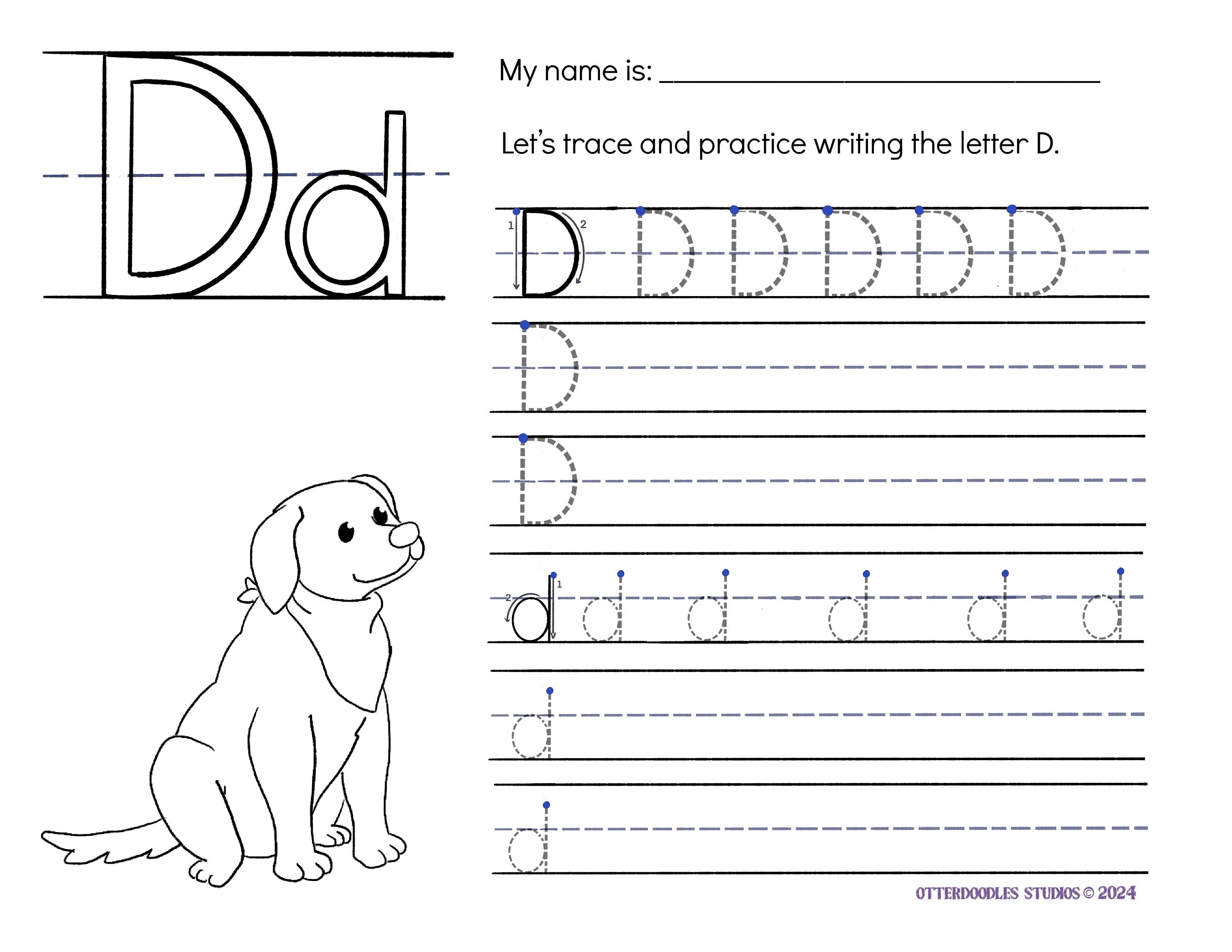 Classroom Animal Alphabet Handwriting Handout Set - Etsy