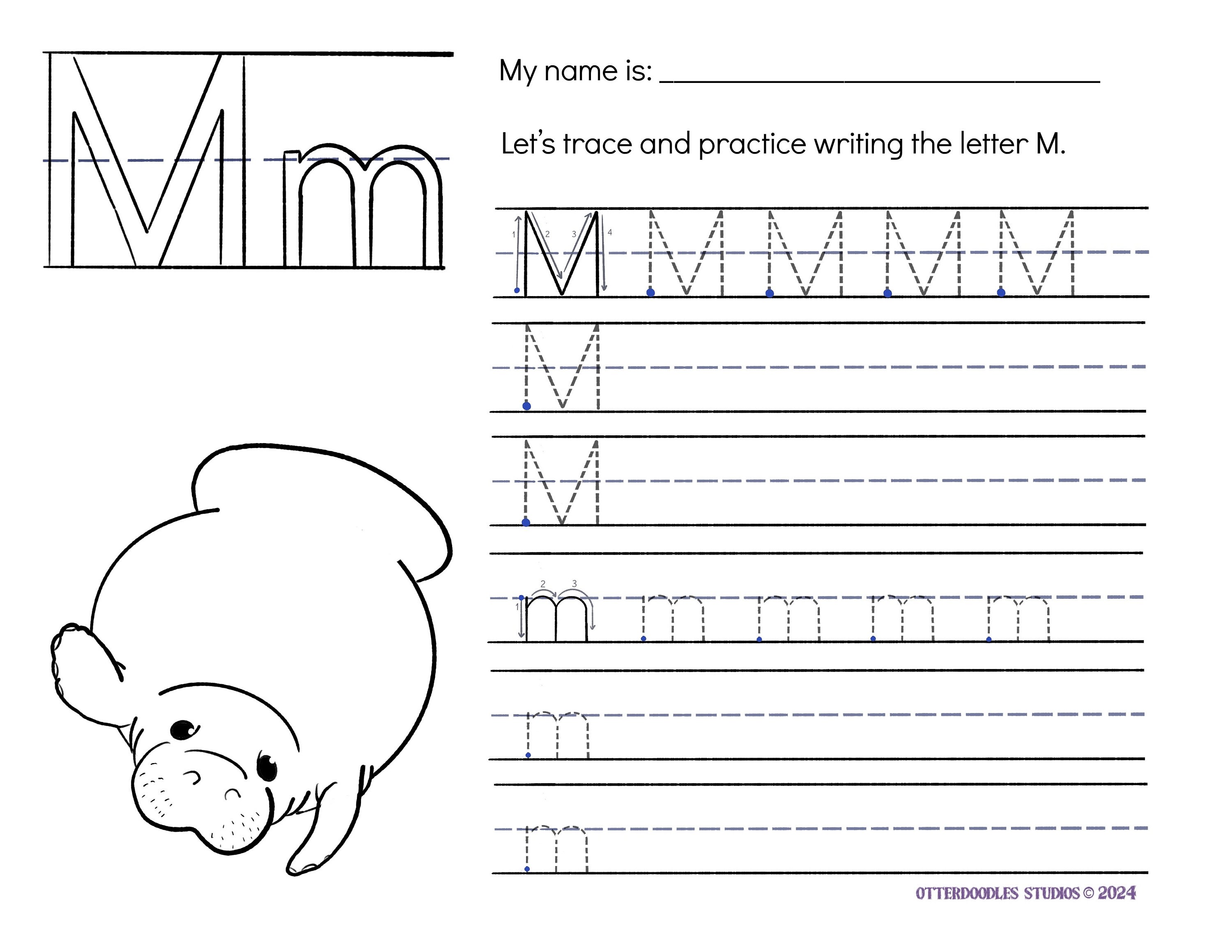 Classroom Animal Alphabet Handwriting Handout Set - Etsy