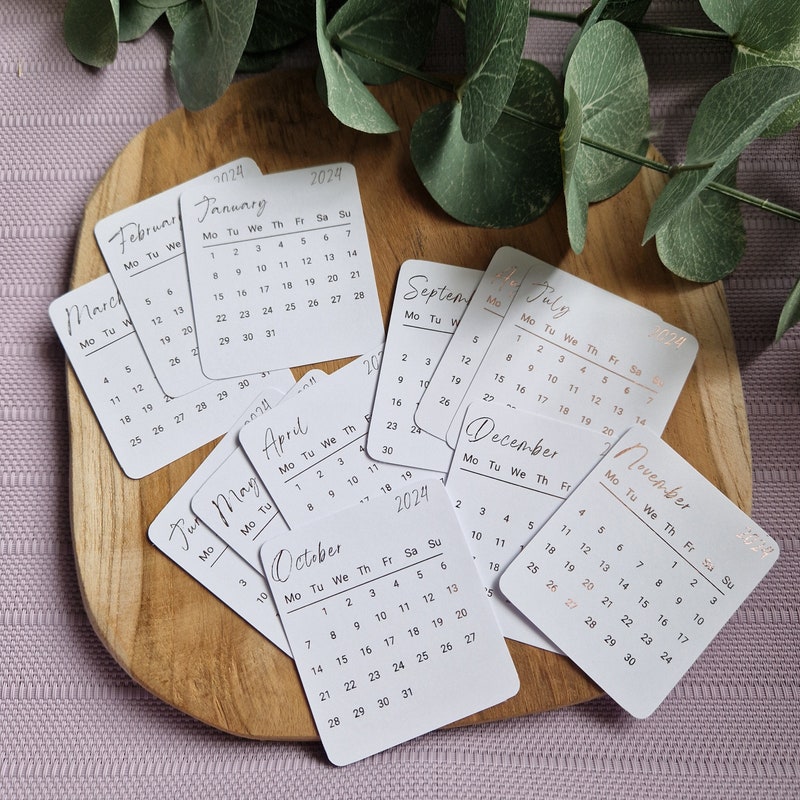 Mini Calendar - Etsy