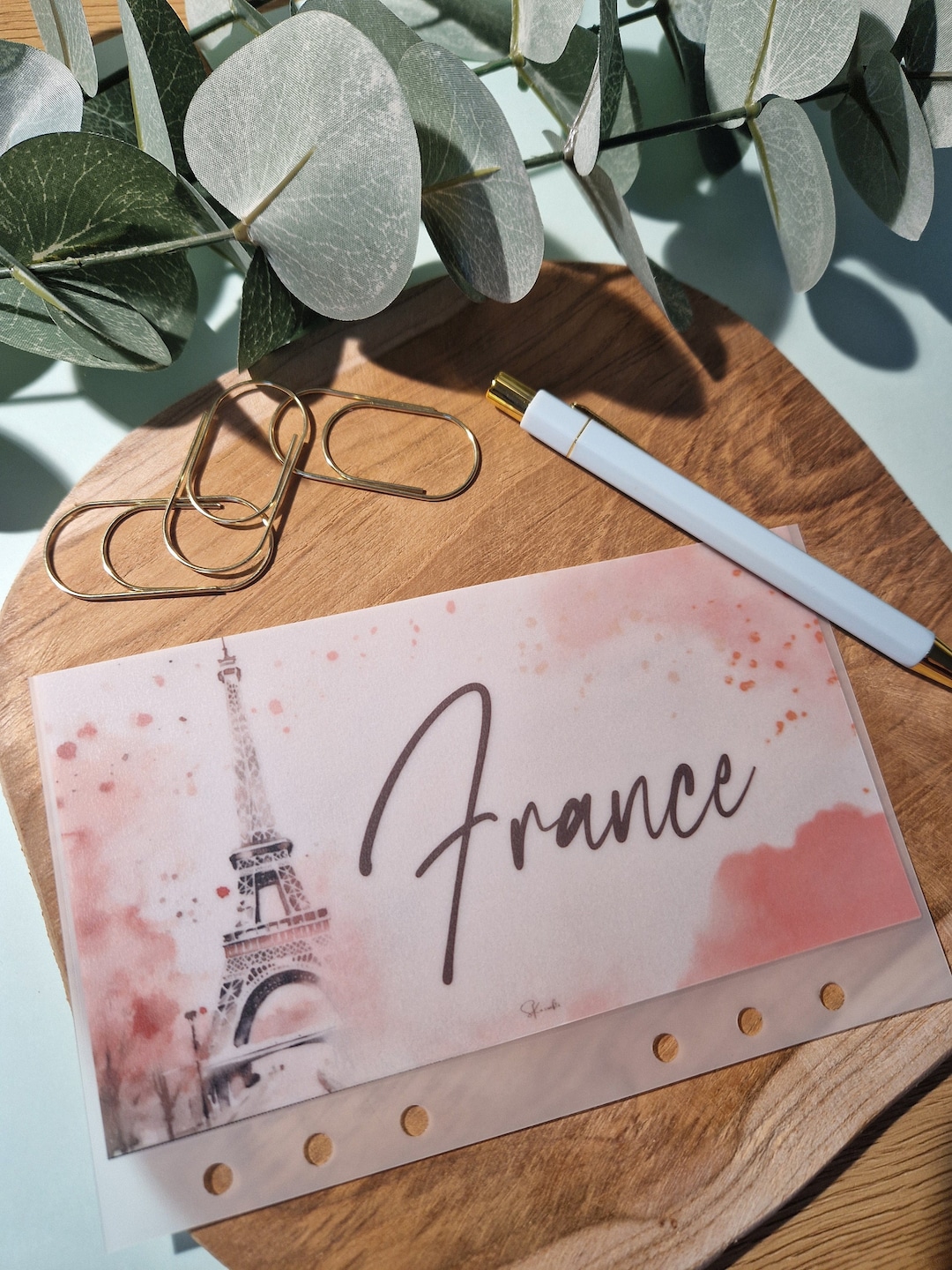 France A6 / A7 Cash Stuffing Envelopes for Traveling France Tavel ...