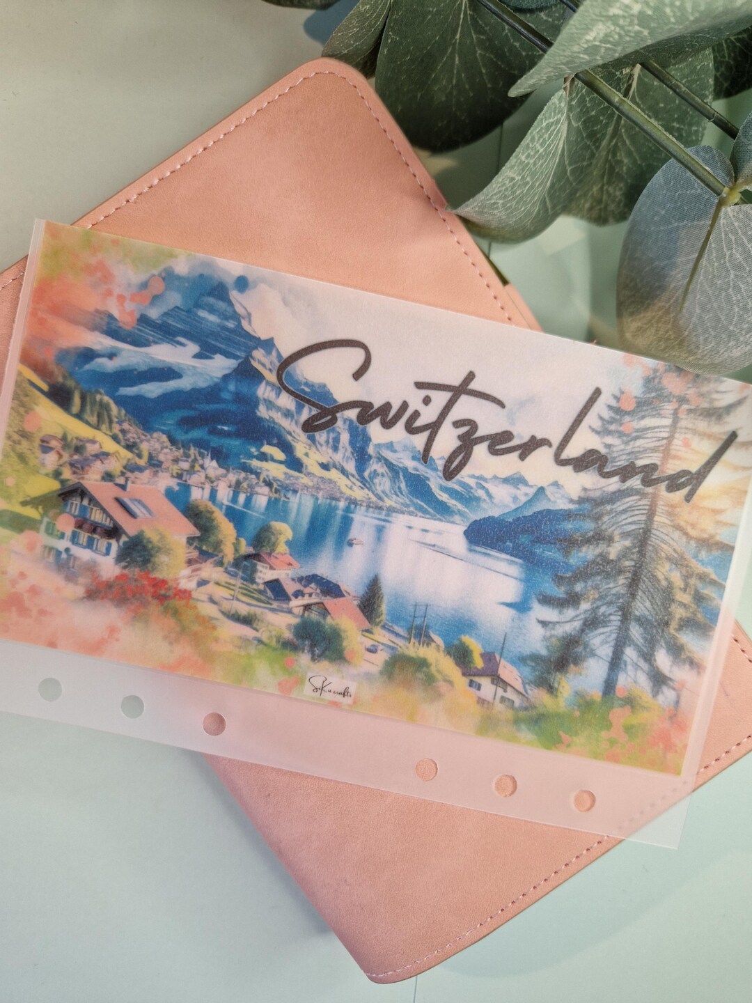 Switzerland Travel Vellum Cash Envelope for A6 Budget Binder - Etsy