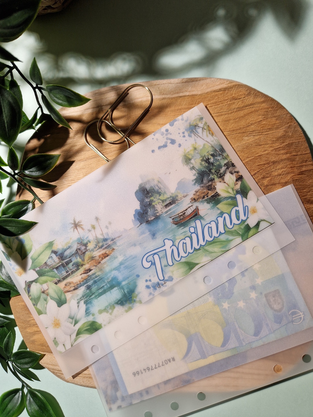 Thailand A6 / A7 Cash Stuffing Envelopes for Traveling Thailand Tavel ...