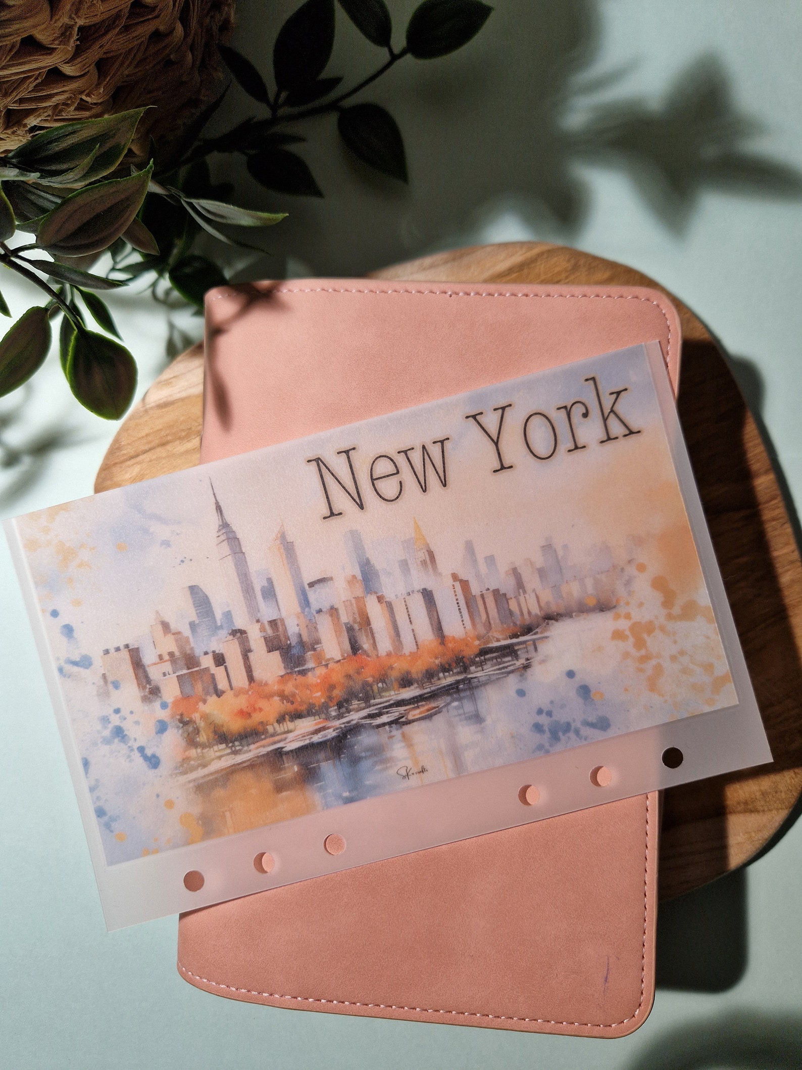 New York Travel Vellum Cash Envelope for A6 Budget Binder - Etsy