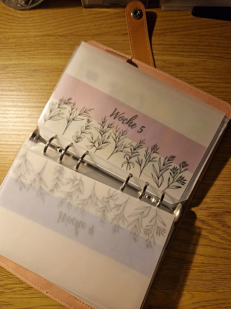 Weekly Budgey Cash Envelopes A6 Set of 5 - Etsy