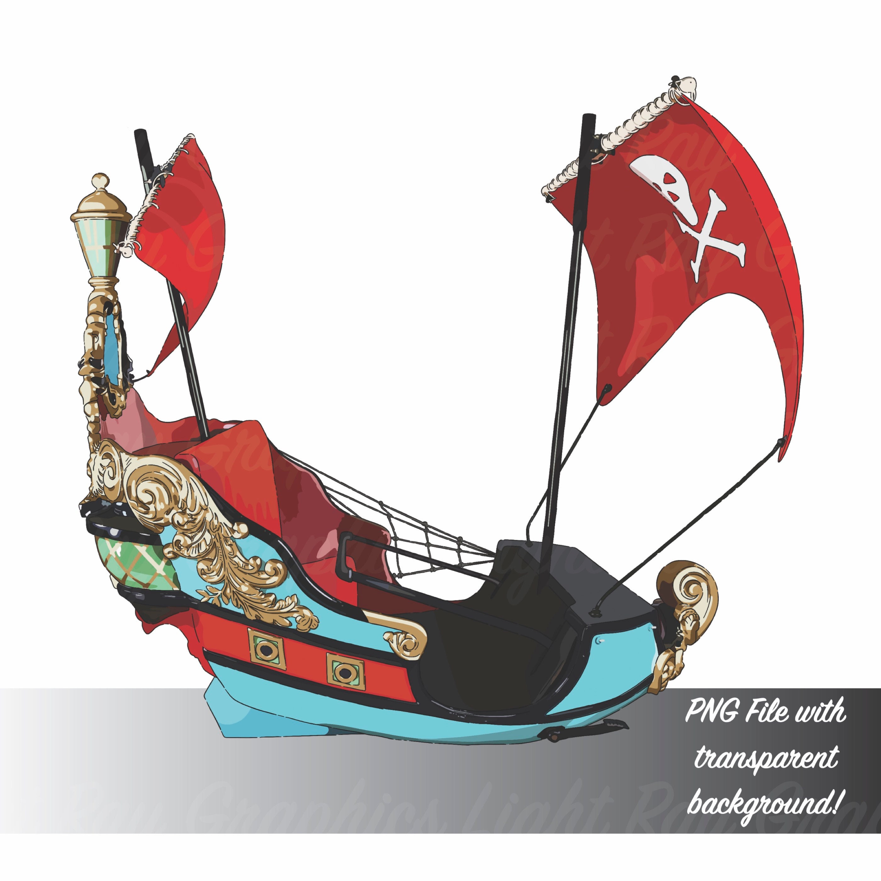 Peter Pan's Flight Ride Vehicle Clip Art PNG With Transparent ...