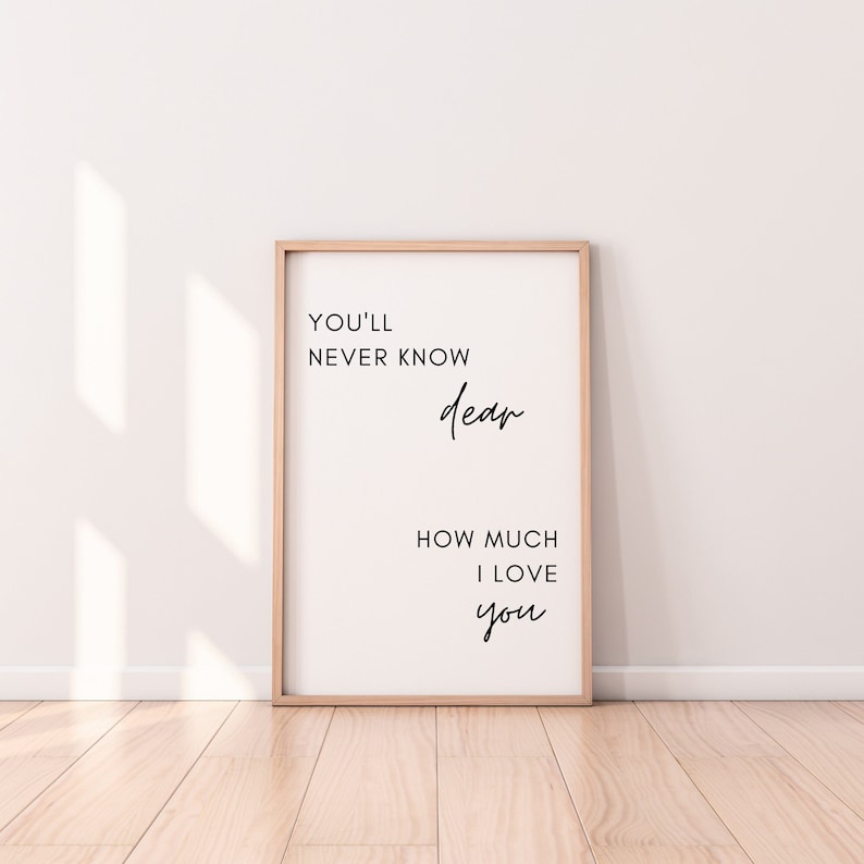 Inspirational Quote Print: You'll Never Know, Dear (digital Download ...