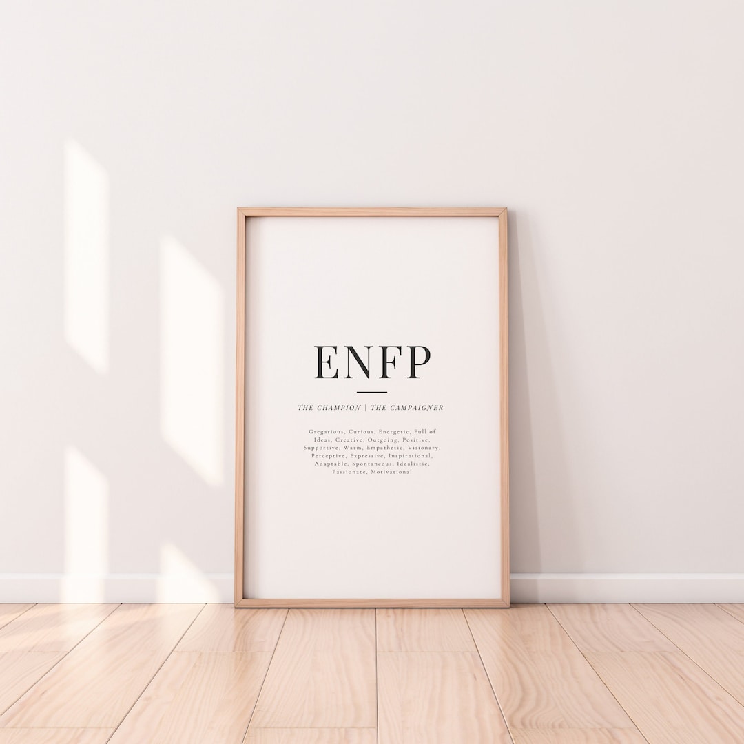 ENFP Personality Quote | Digital Print | Definition MBTI Type ...