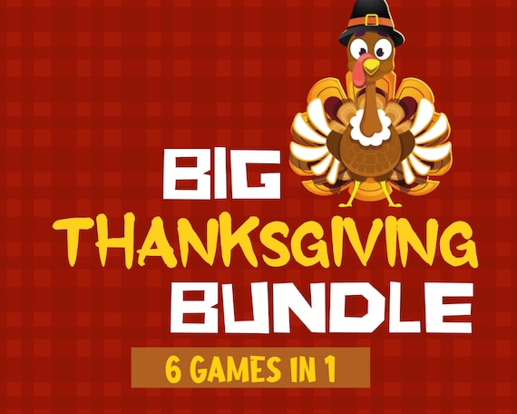 Big THANKSGIVING Bundle Virtual Party Game Family Game | Etsy