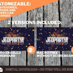New Year Jeoparty | Powerpoint Game | New Year's Eve Game for Zoom ...