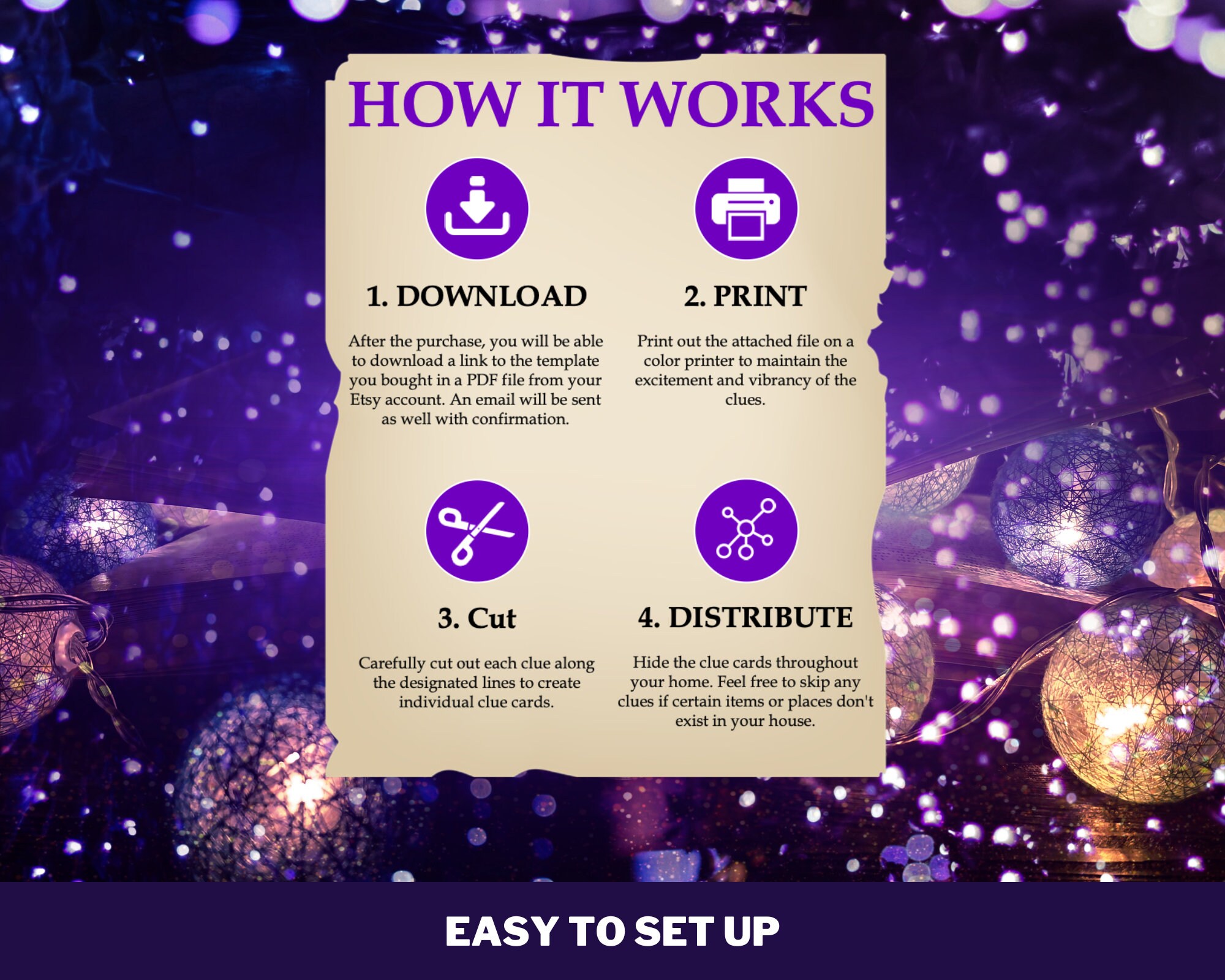 Wizard Treasure Hunt Indoor Magic Scavenger Hunt Indoor Game for Kids ...