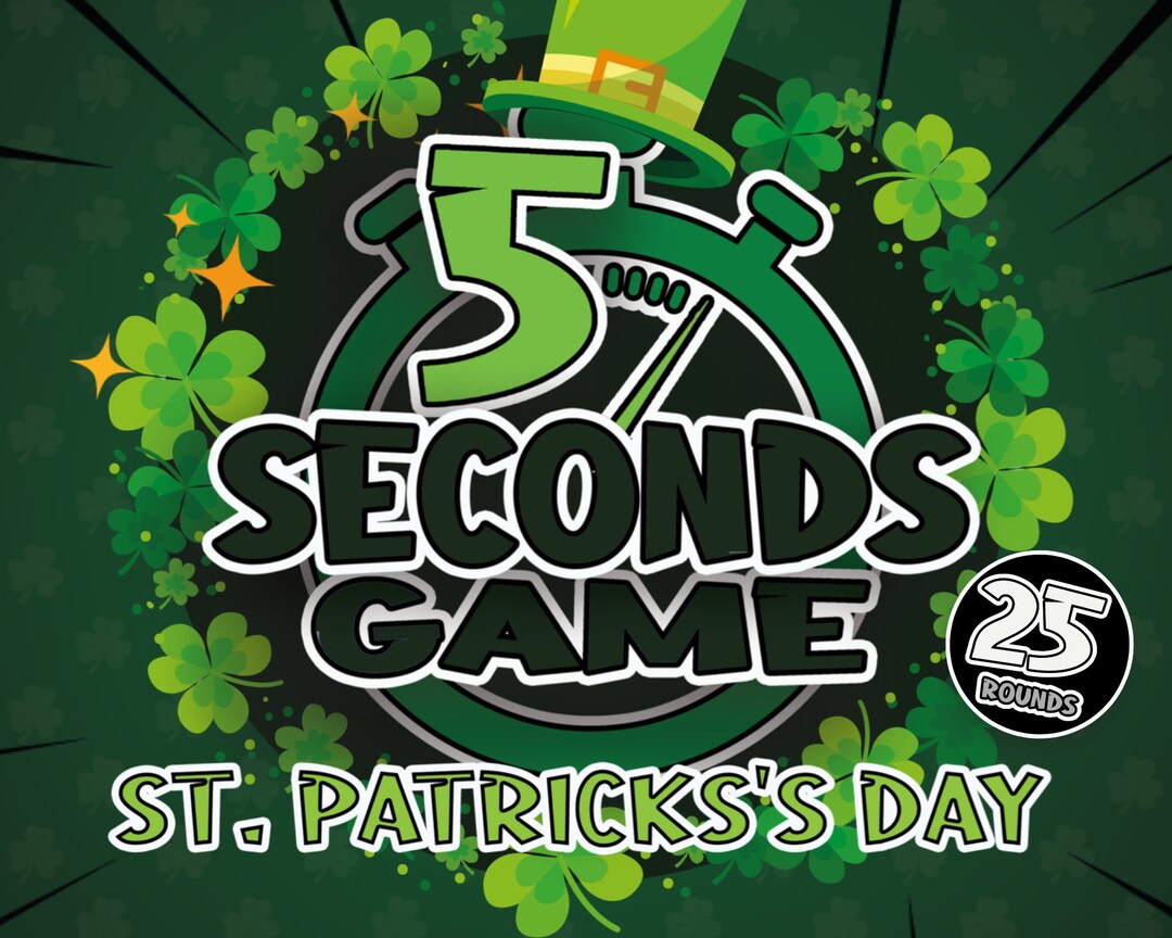 5 Seconds Game | St. Patrick’s Day | 5 Second Rule Game | Powerpoint ...