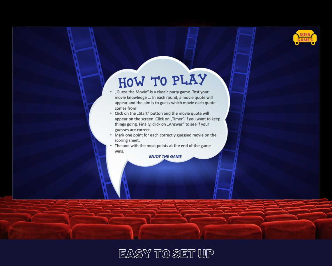 Guess the Movie ORIGINAL Powerpoint Game Movie Quiz Lyrics Game Movie ...