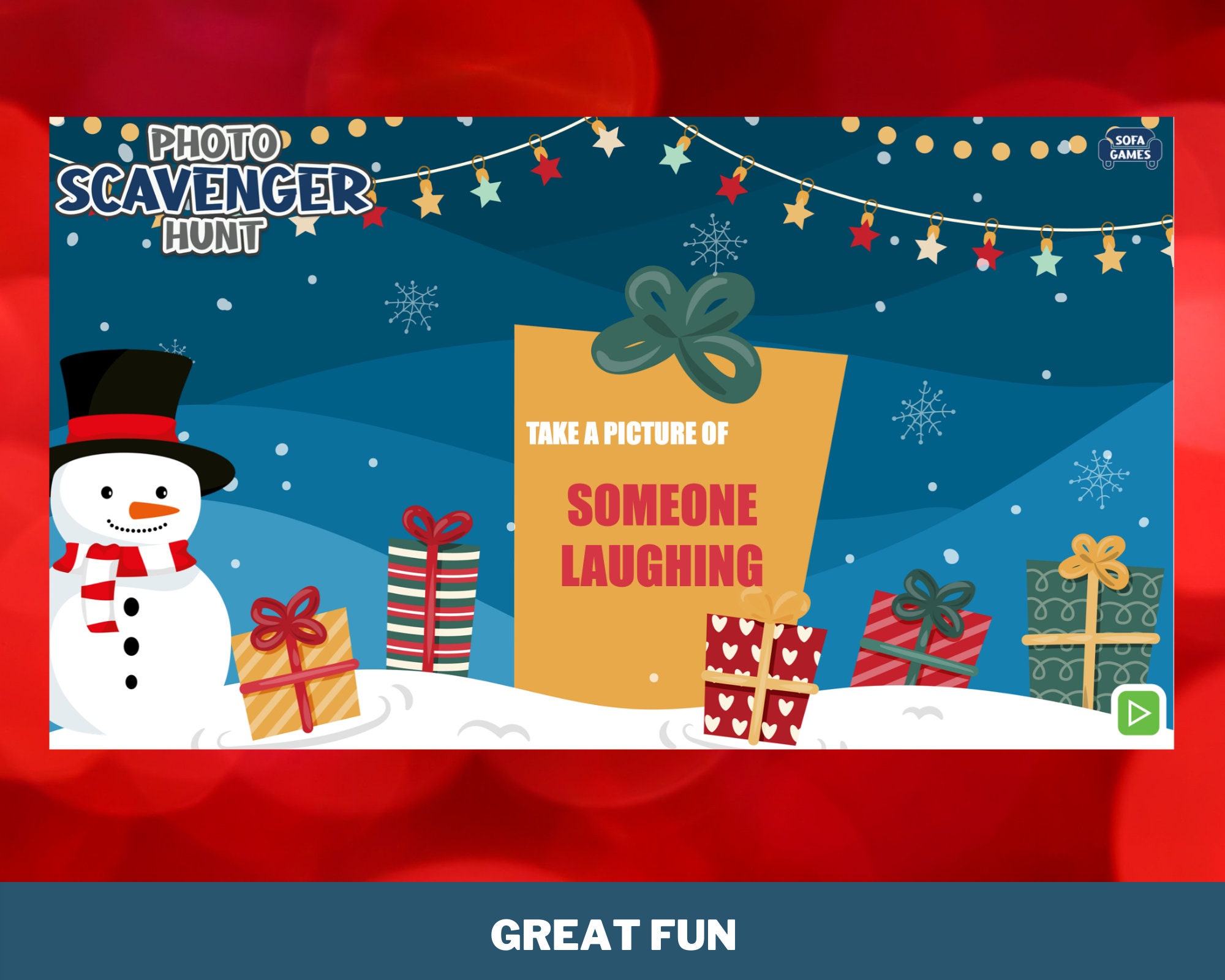 Photo Scavenger Hunt CHRISTMAS Powerpoint Game Party Game Family Party ...