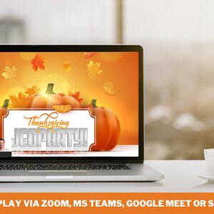 Thanksgiving Jeoparty | Powerpoint Game | Thanksgiving Game for Zoom ...