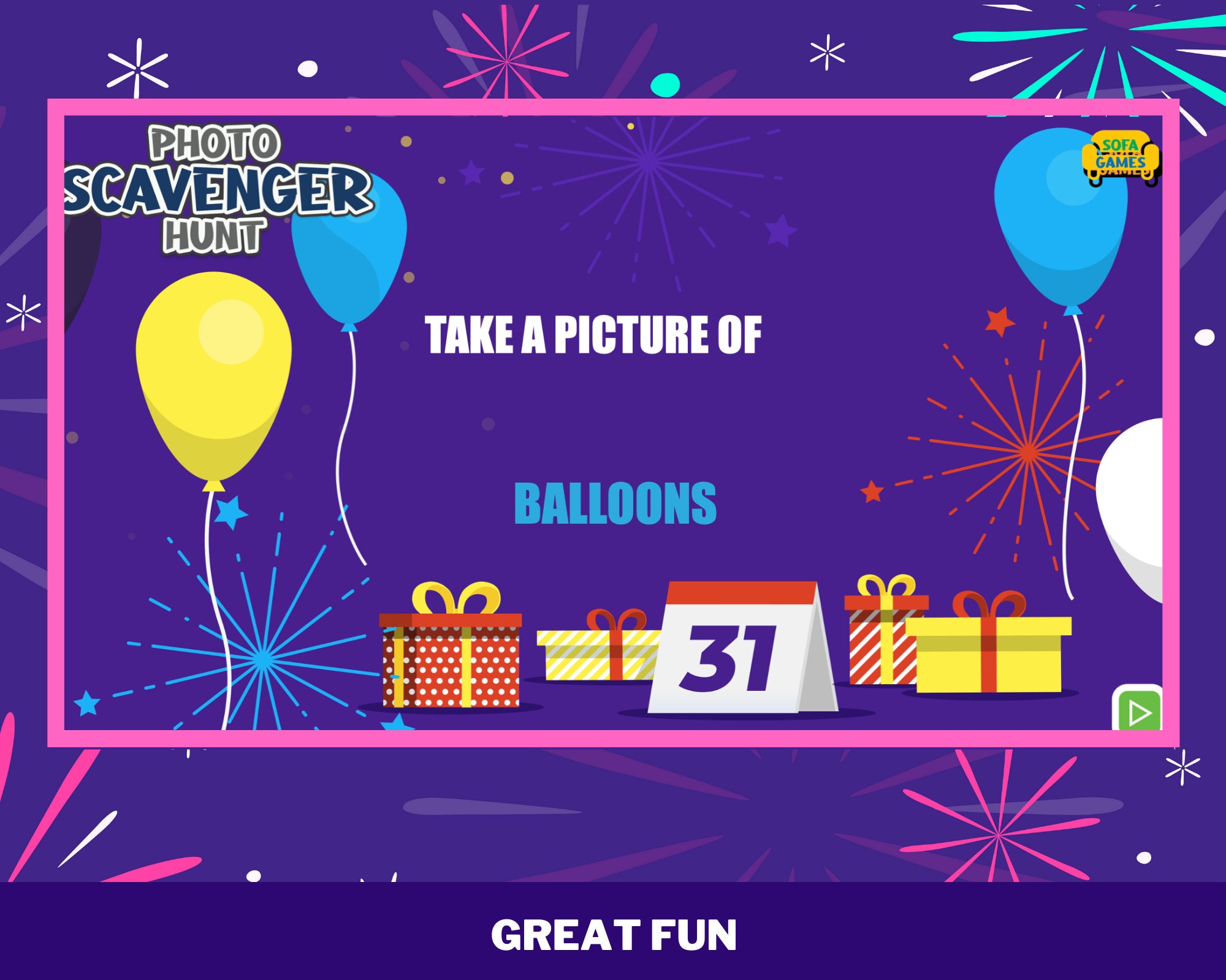 Photo Scavenger Hunt | Powerpoint Game | Party Game | Family Party Game ...