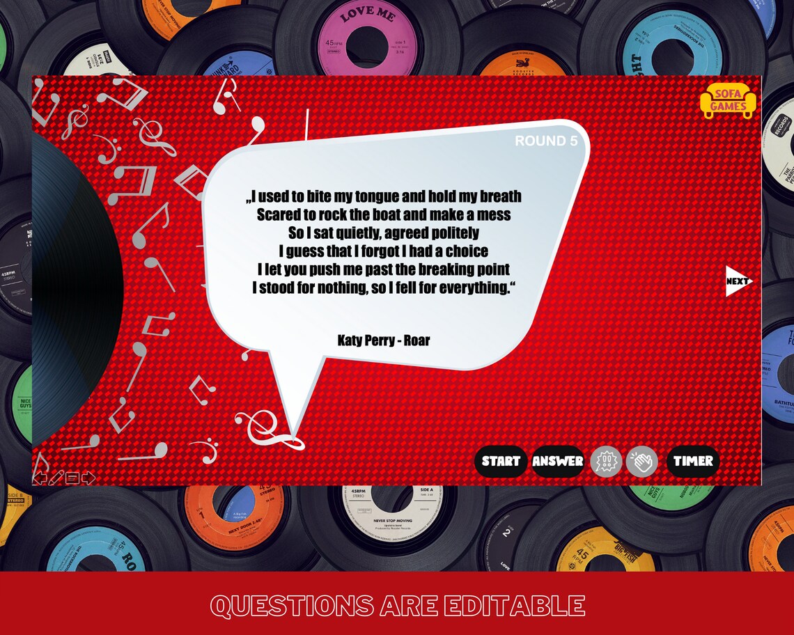 Guess the Song ORIGINAL Powerpoint Game Music Quiz - Etsy