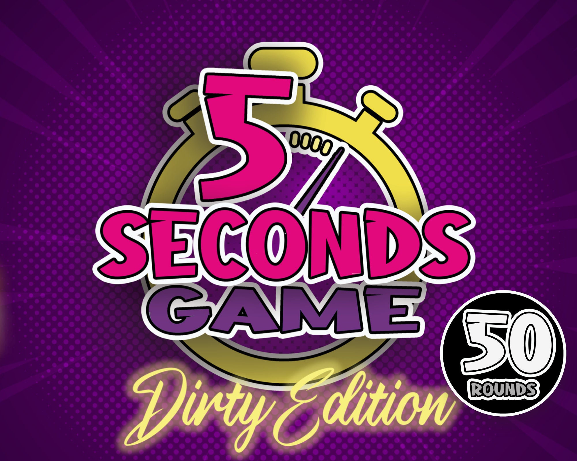 5 Seconds Game | Dirty Edition | Adult Party Game | 5 Second Rule Game ...