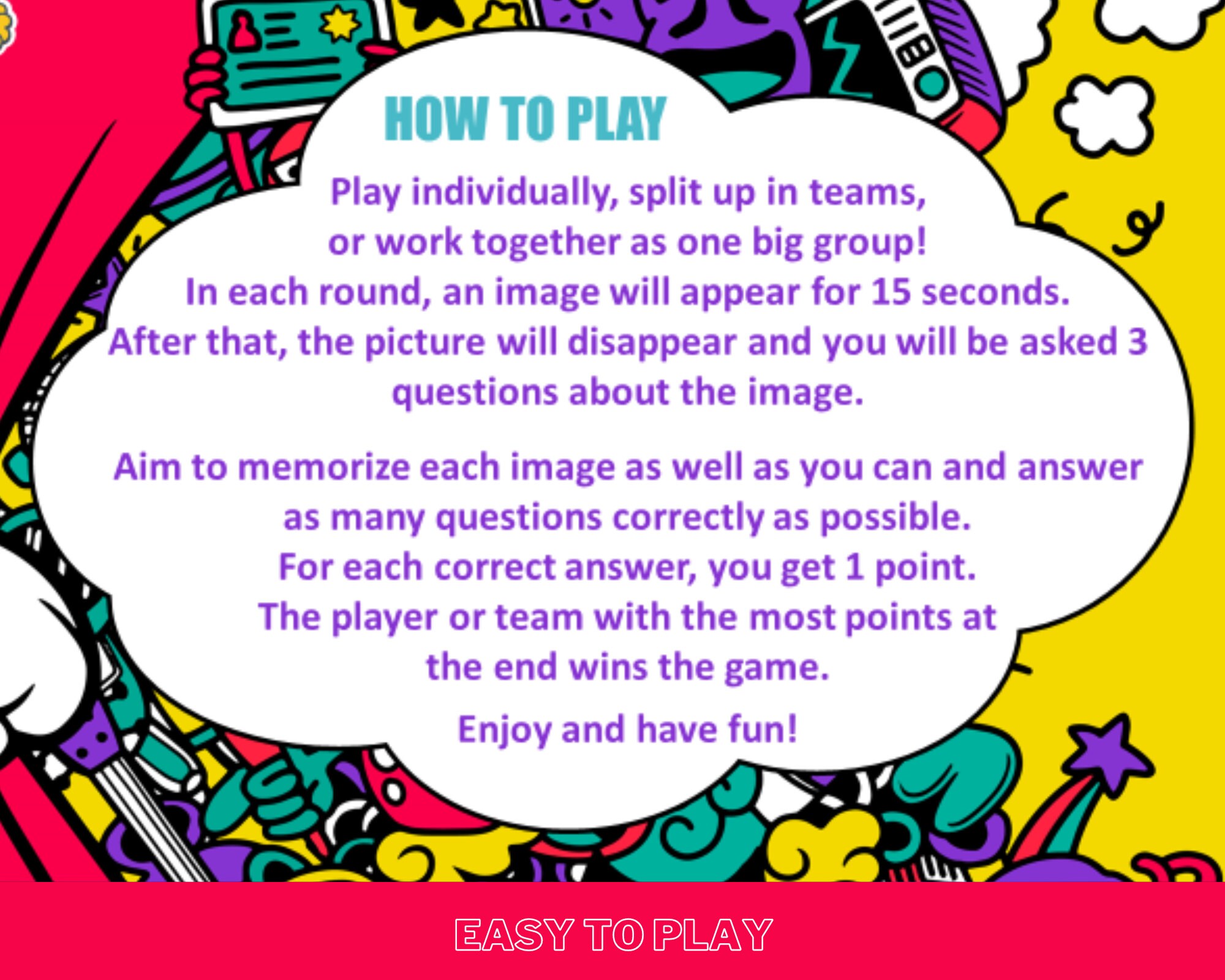 Memory Challenge KIDS | Picture Memory Game | Powerpoint Game | Games ...