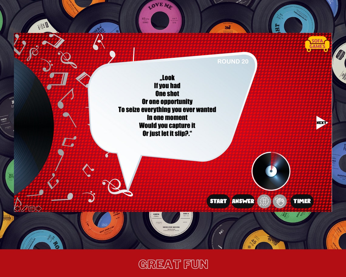 Guess the Song ORIGINAL Powerpoint Game Music Quiz - Etsy