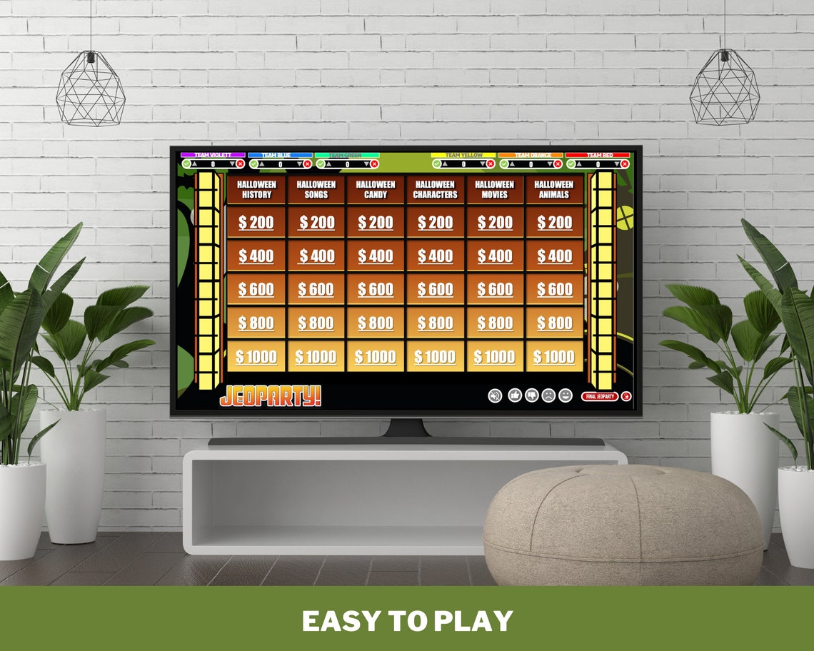 Halloween Jeoparty | Powerpoint Game | Halloween Game for Zoom ...