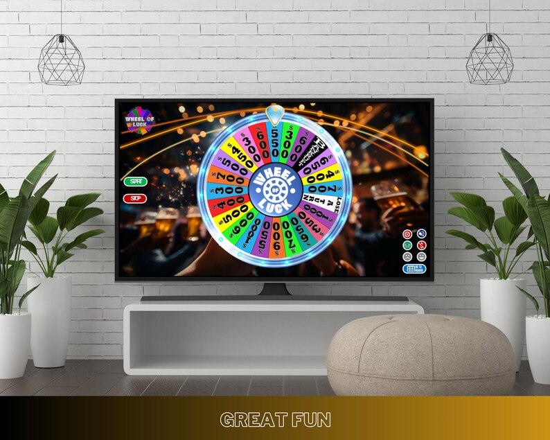 Party Game Wheel of Luck | Spin the Wheel Game | Spinning Wheel L Zoom ...