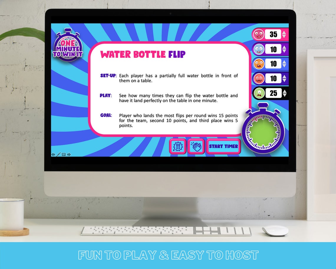 One Minute to Win It | Party Game | Game Night | Powerpoint Game | Zoom ...