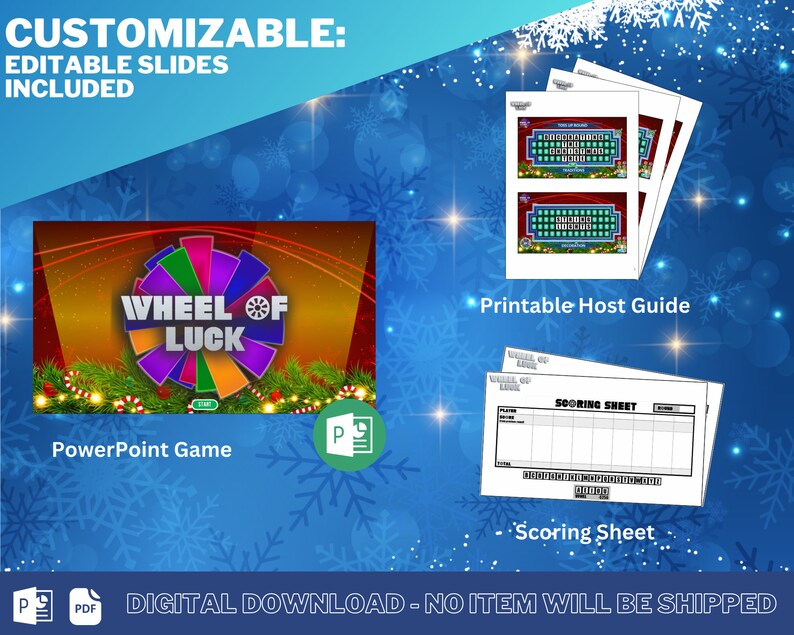 Christmas Wheel of Luck | Spin the Wheel Game | Spinning Wheel L Zoom ...