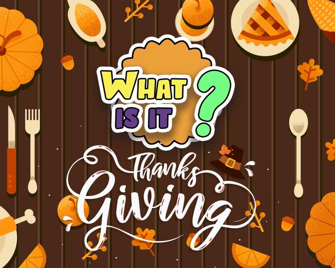 What is It? THANKSGIVING | Picture Game | Powerpoint Game | Party Game ...