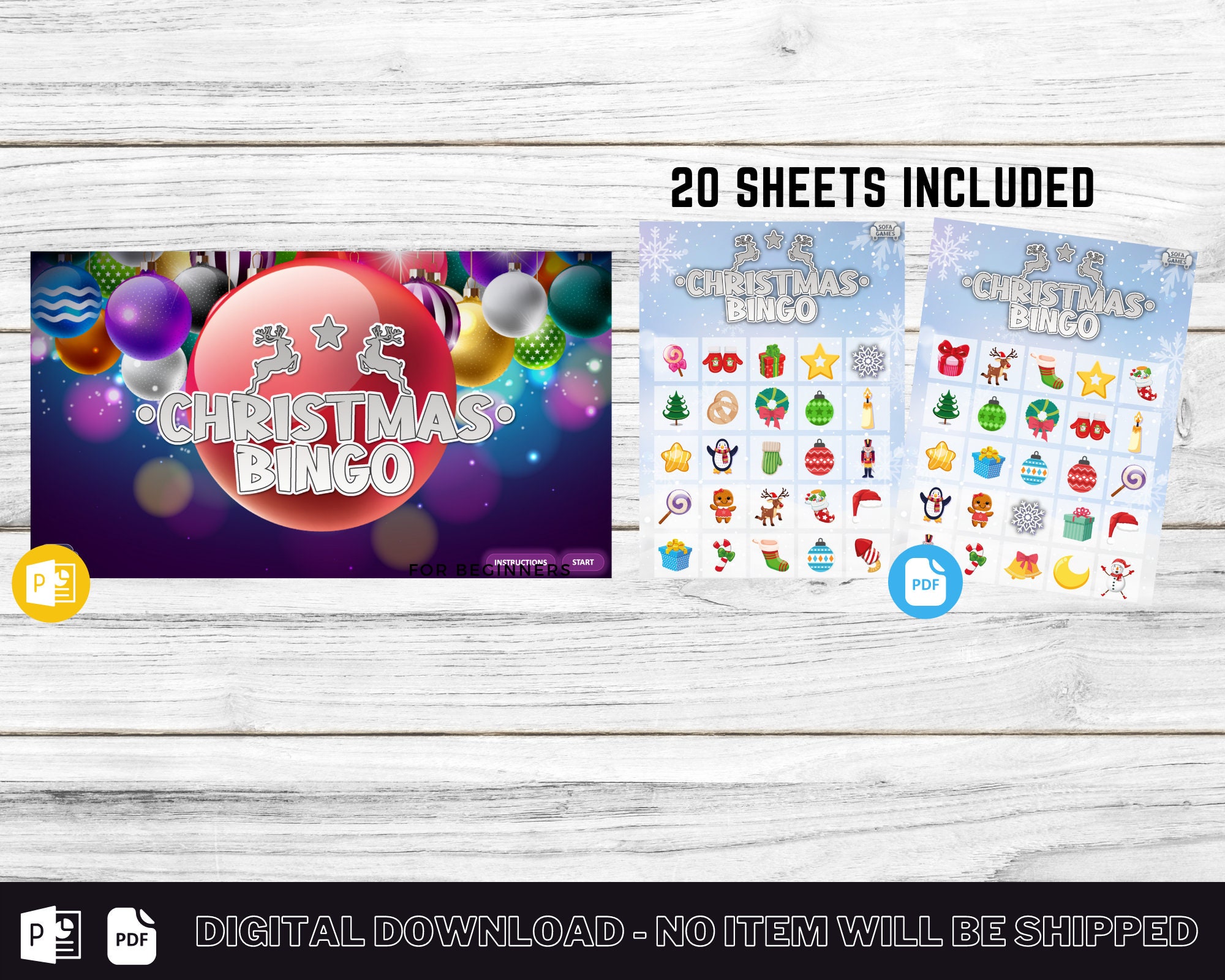 Christmas Bingo Game | Christmas Games | Bingo Party Games | Zoom Games ...