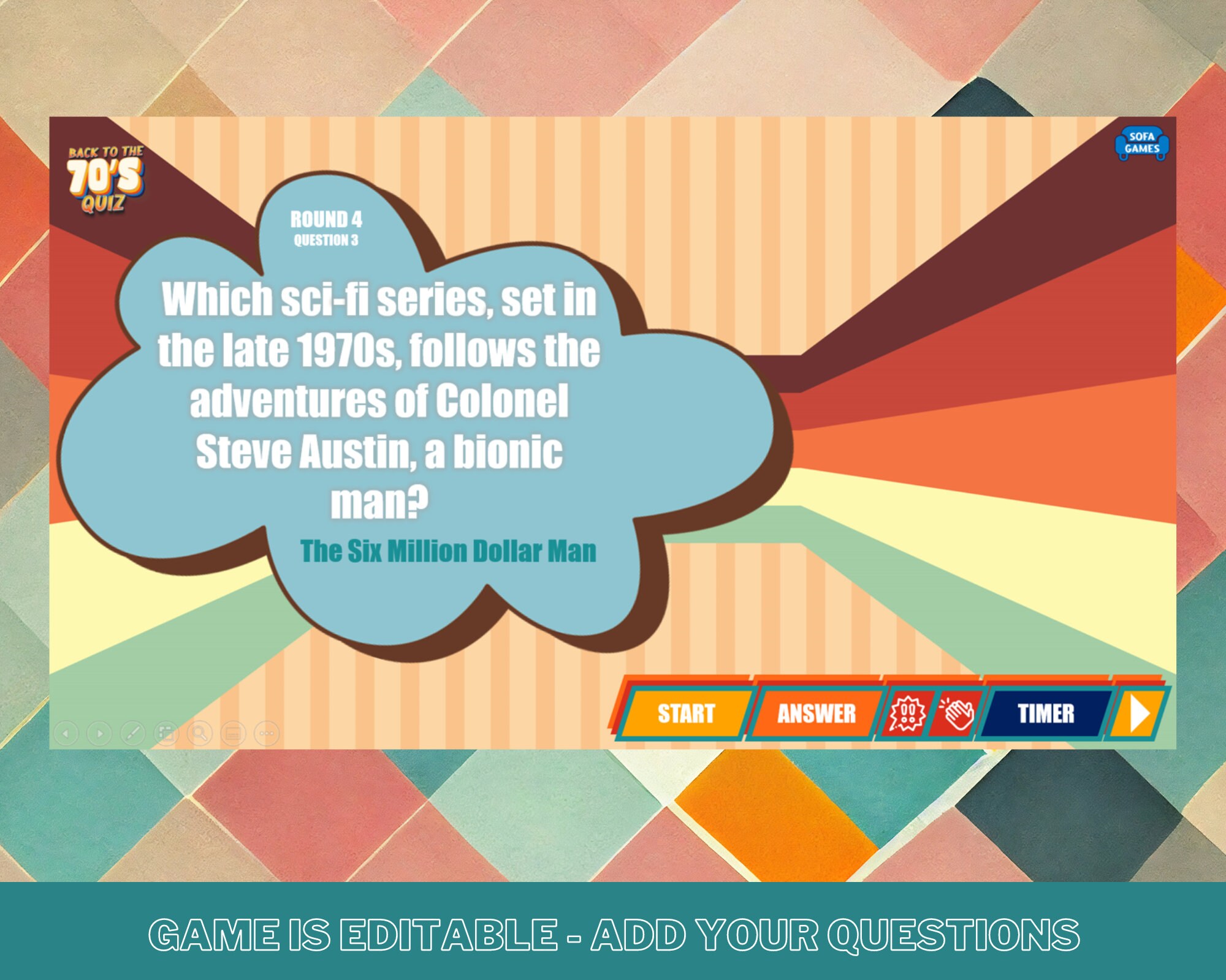 Back to the 70's Quiz | Party Game | 70s Game | 1970 Party Games | 1970 ...