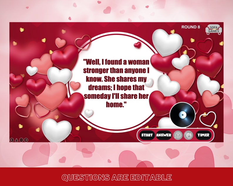 Guess the Song LOVE SONGS | Powerpoint Game | Music Quiz | Lyrics Game ...