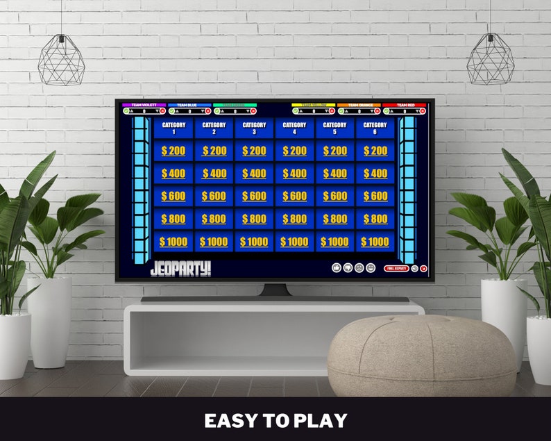 Jeoparty Game TEMPLATE | Powerpoint Game | Game for Zoom | Jeopardy ...