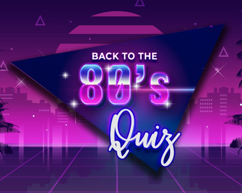Back to the 80's Quiz | Party Game | 80s Game | 1980 Party Games | 1980 ...