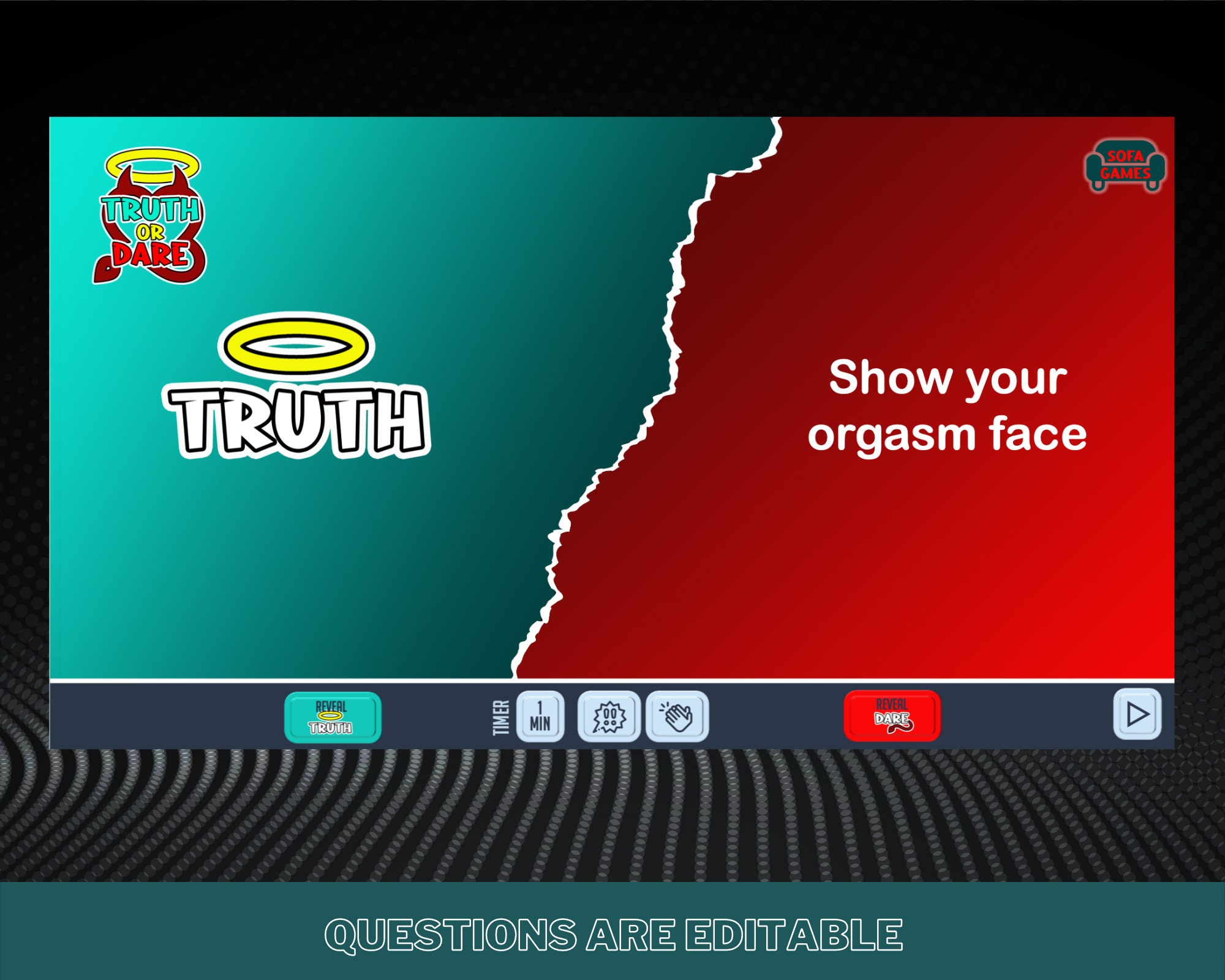 Truth or Dare Virtual Party Game Game for Couples BFF Games Date Night ...