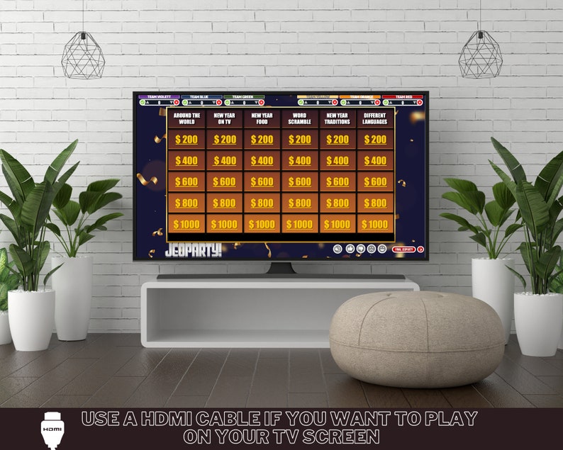 New Year Jeoparty | Powerpoint Game | New Year's Eve Game for Zoom ...