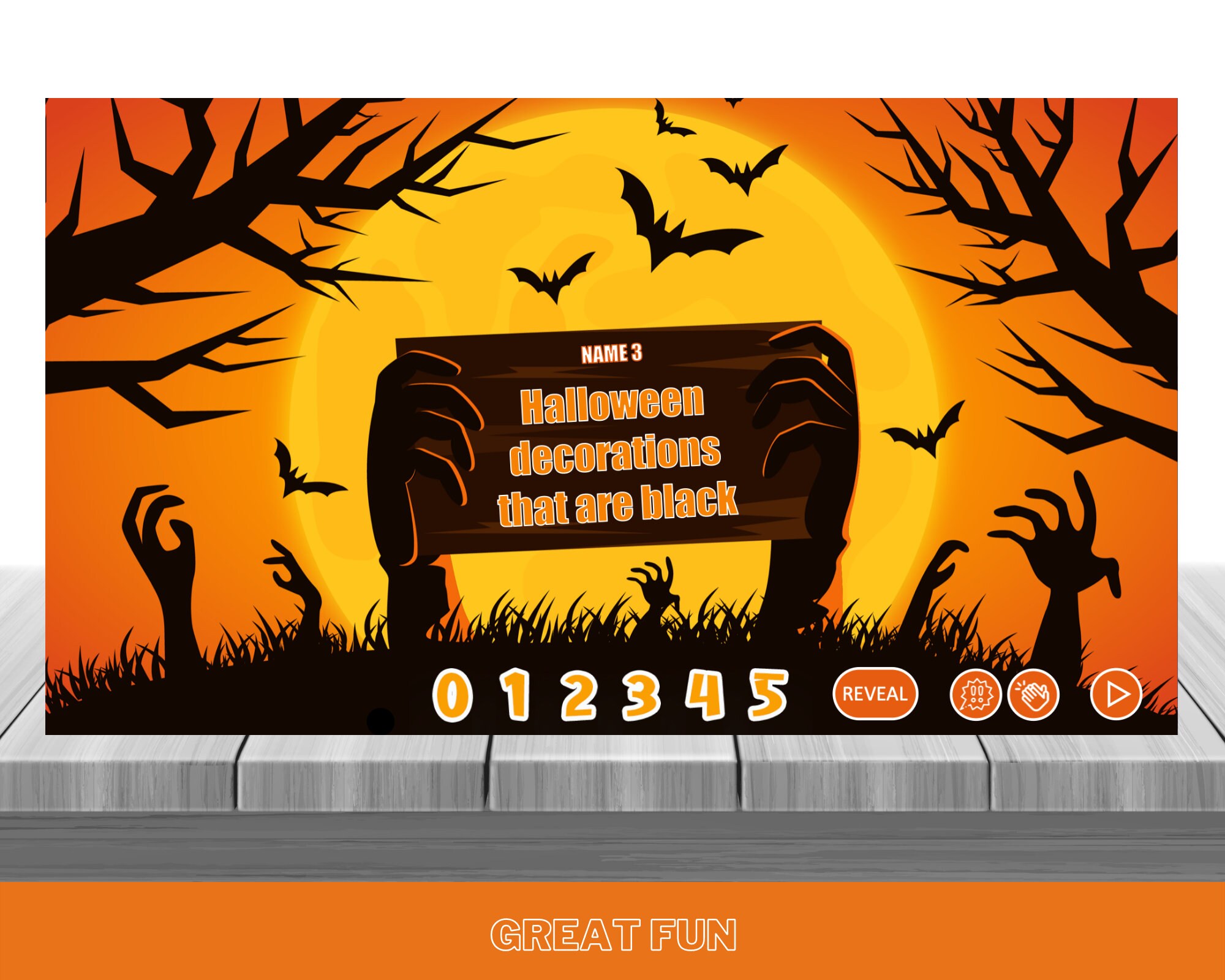 5 Seconds Halloween | 5 Second Rule Game | Powerpoint Game | Family ...