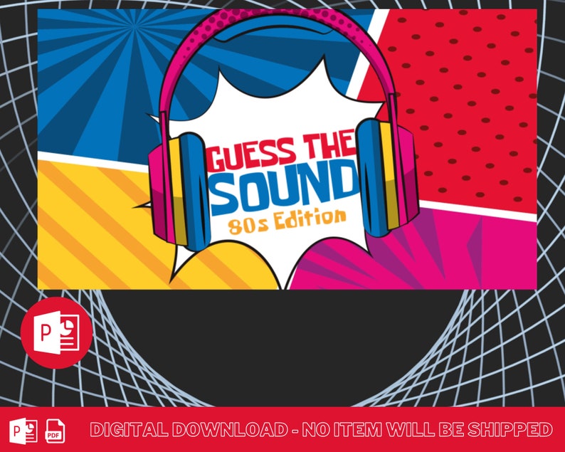 Guess the Sound 80s Edition | 1980 | Powerpoint Party Game | Games for ...