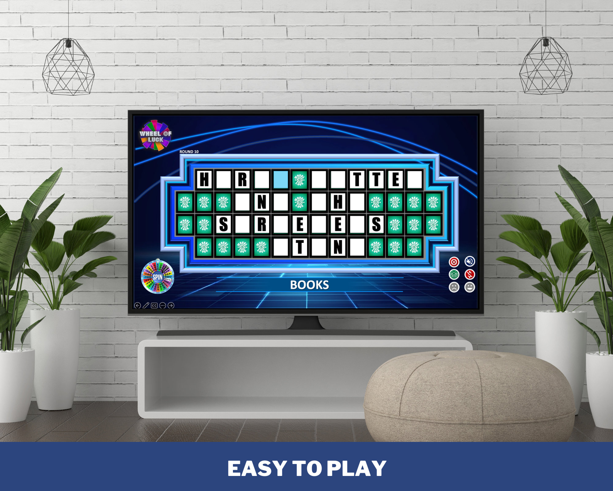 Wheel of Luck TEMPLATE | Spin the Wheel Game | Spinning Wheel L ...