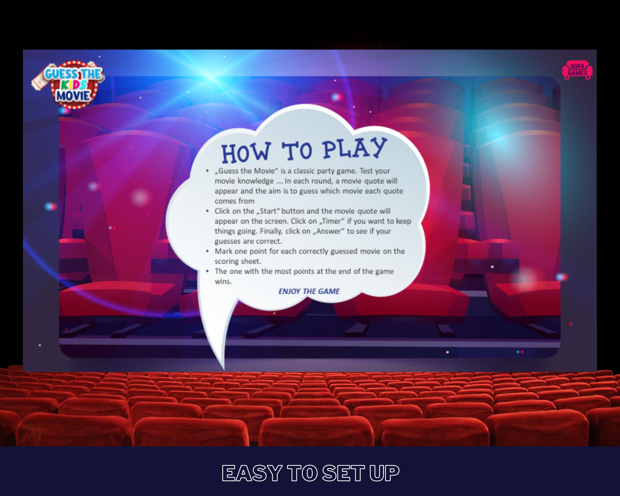 Guess the Kid's Movie | Powerpoint Game | Family Party Game | Kids ...