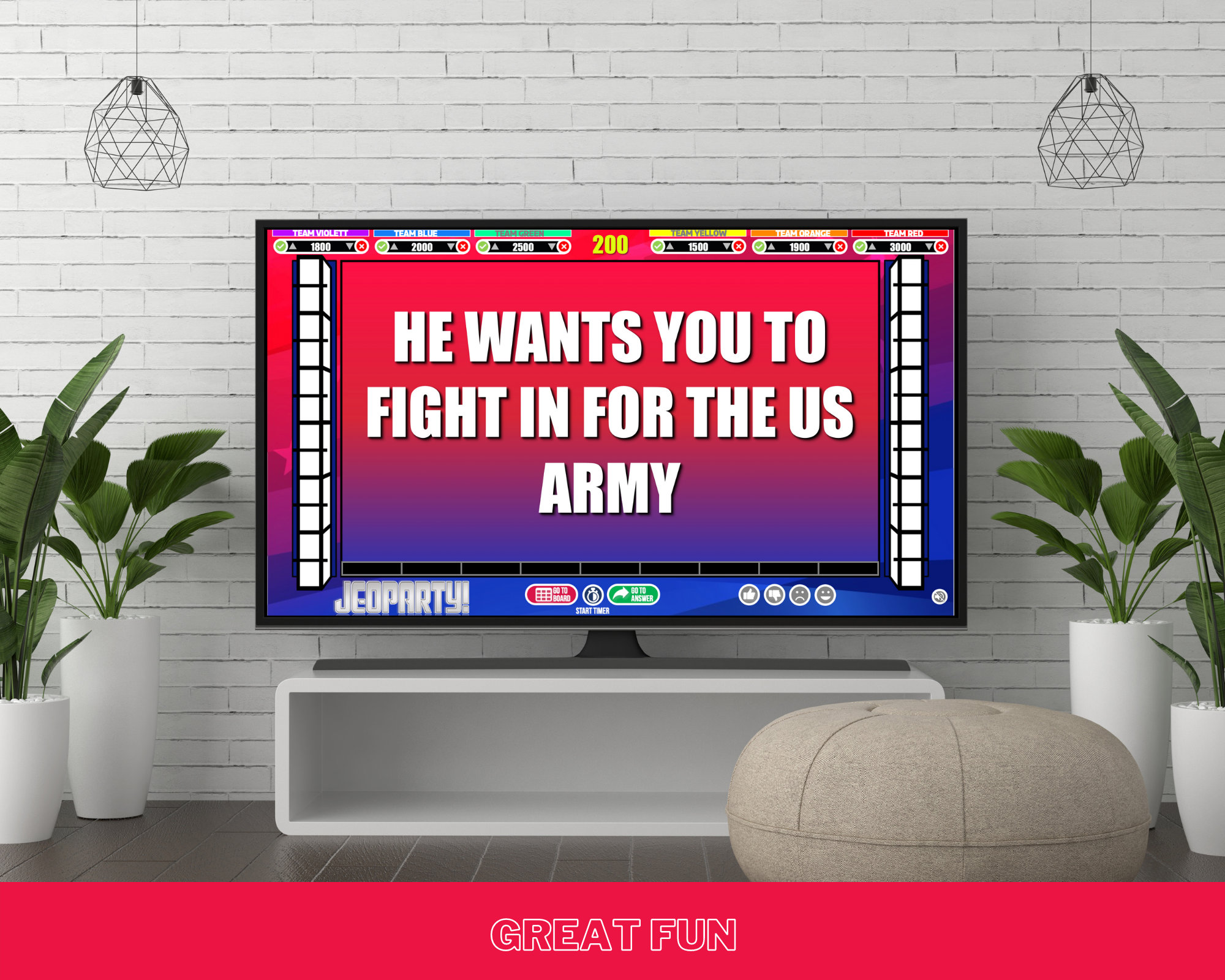 USA Jeoparty | Americana Powerpoint Game | 4th of July Game | Memorial ...