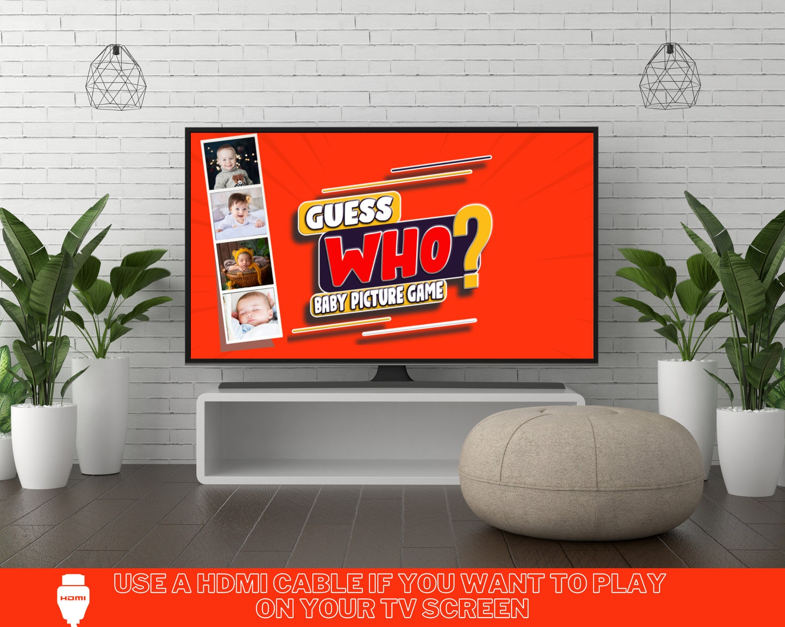 Guess Who | Baby Picture Game | Customizable Template | Powerpoint Game ...