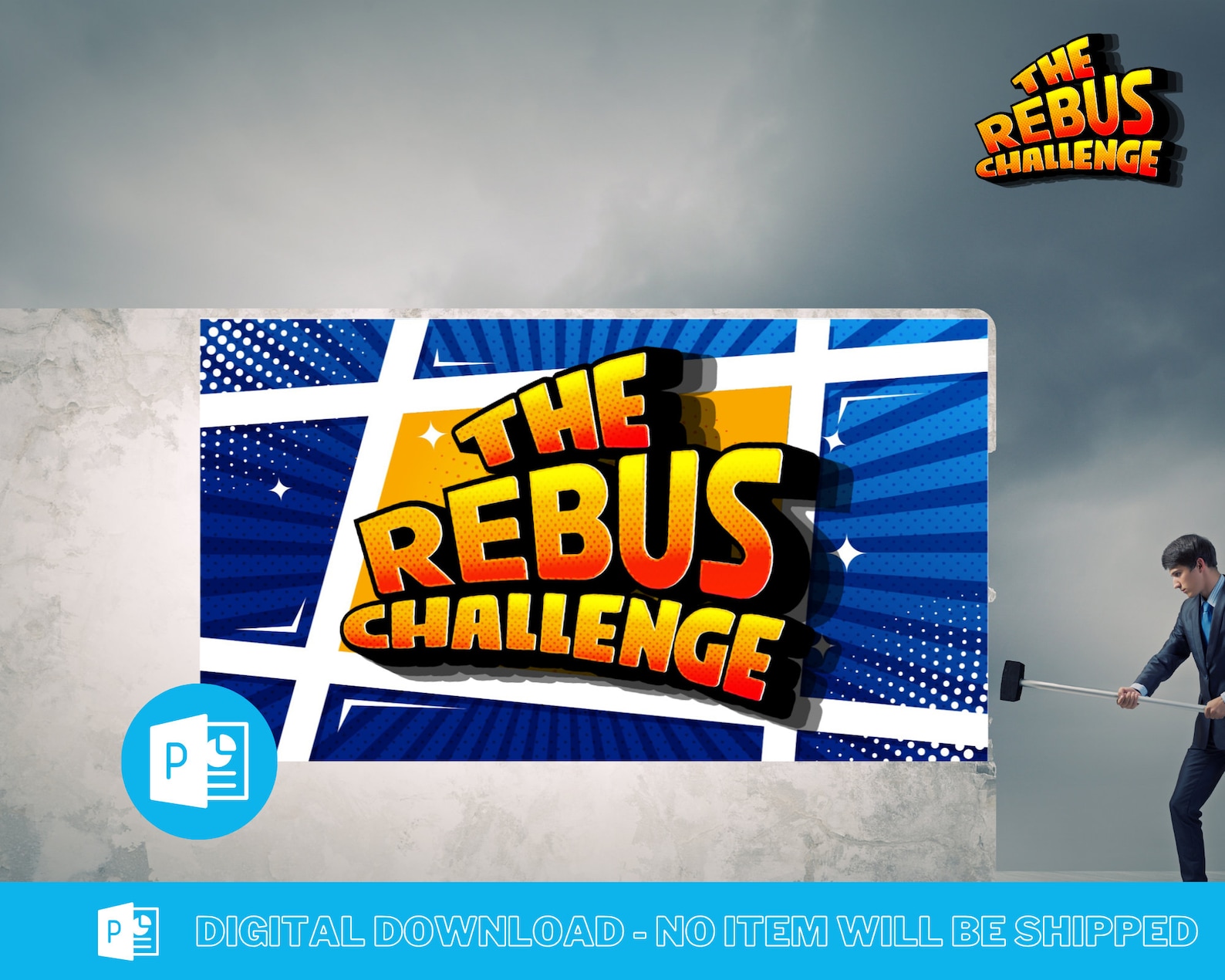 Rebus Challenge | Powerpoint Game | Riddle Quiz | Party Game | Family ...