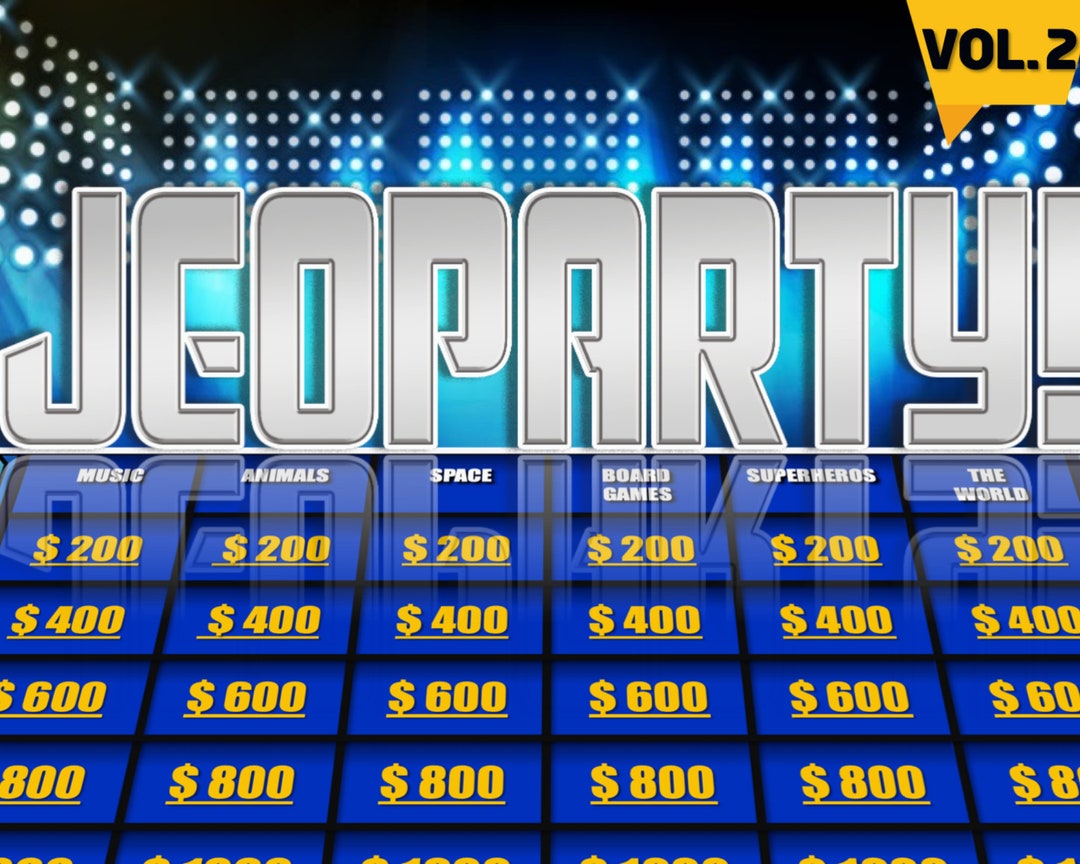 Jeoparty Game Vol. 2 | Powerpoint Game | Game for Zoom | Jeopardy Game ...