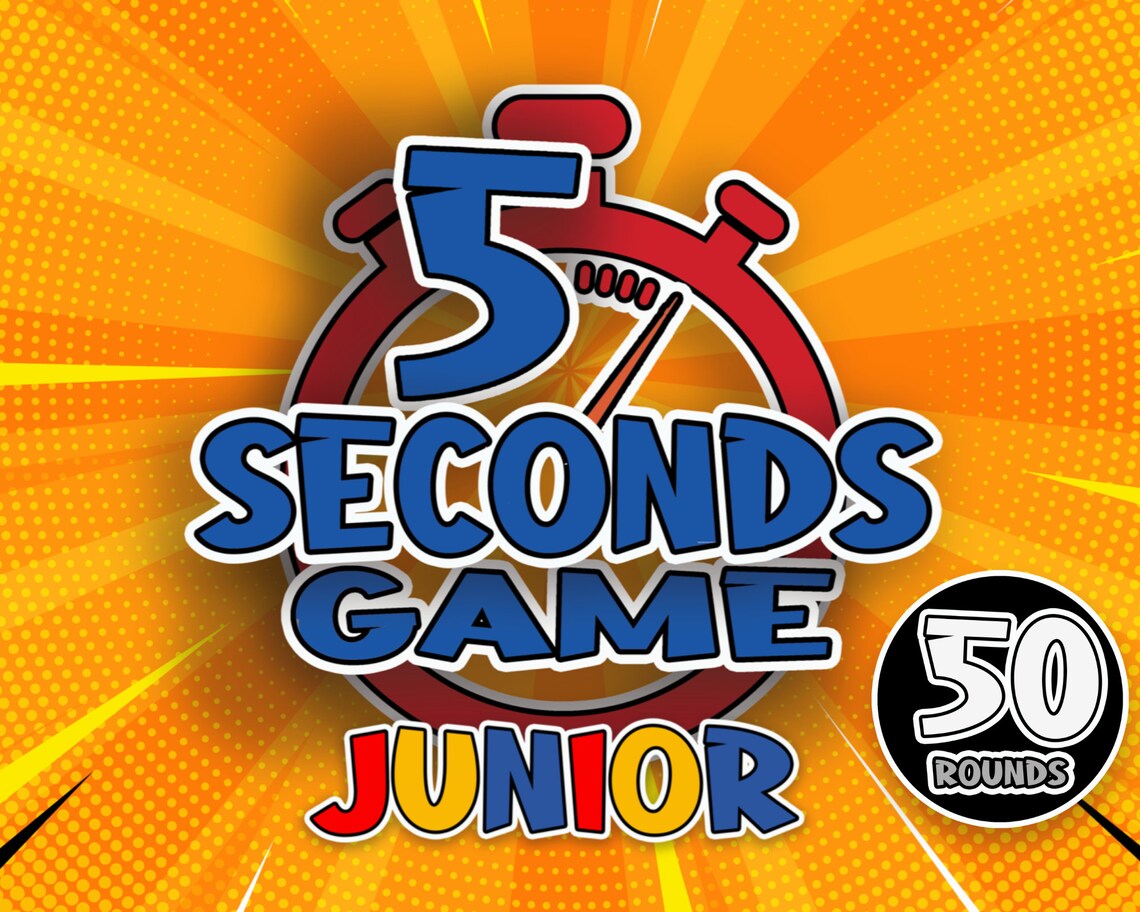 Juego de 5 segundos / JUNIOR / Juego de regla de 5 segundos / Juego de ...
