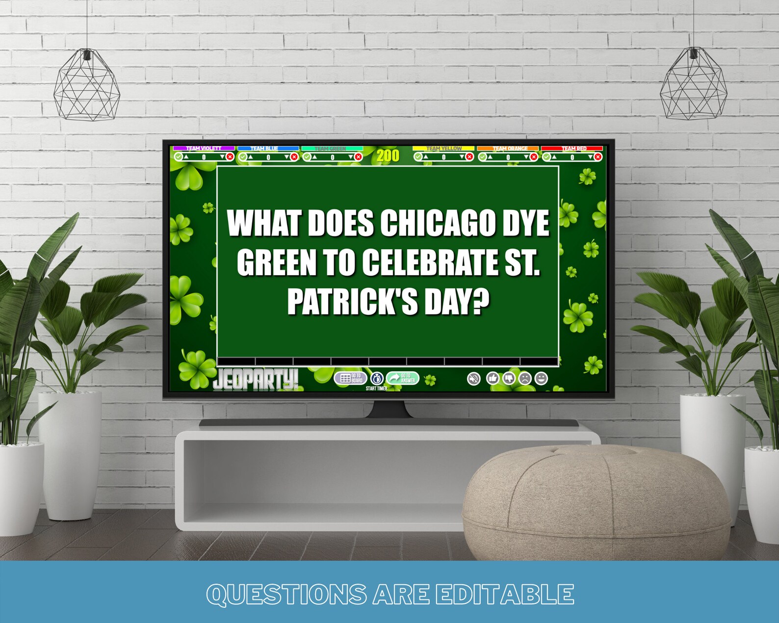 St Patricks Day Jeoparty Powerpoint Game Saint Patrick's Day Game for ...