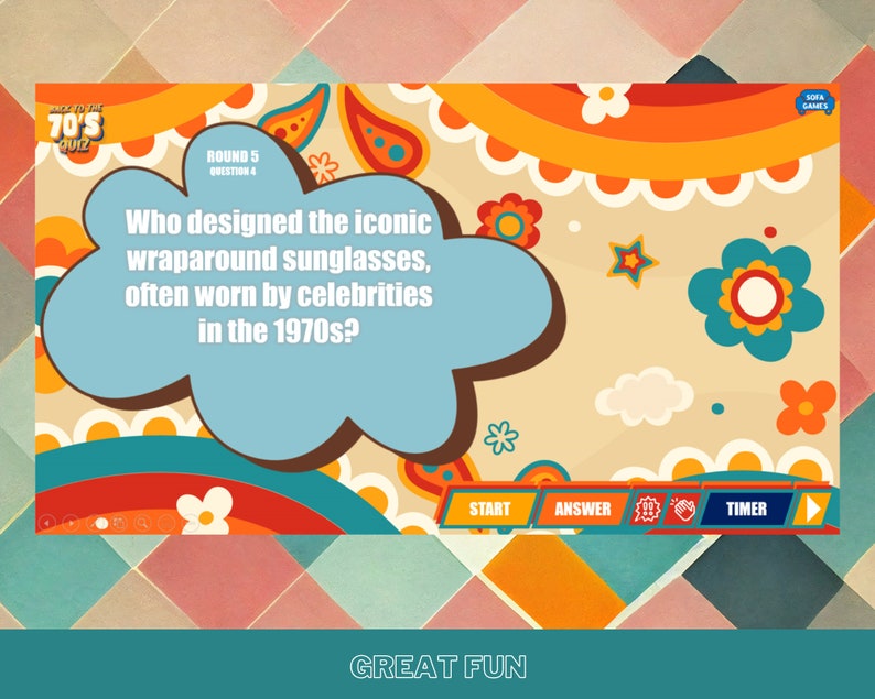 Back to the 70's Quiz | Party Game | 70s Game | 1970 Party Games | 1970 ...