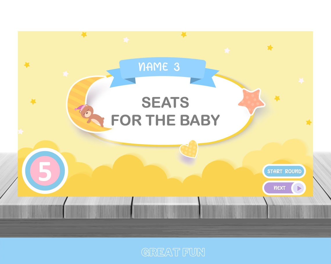 5 Seconds Game | BABY SHOWER | 5 Second Rule Game | Powerpoint Game ...