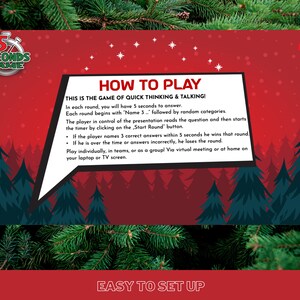 5 Seconds CHRISTMAS | 5 Second Rule Game | Powerpoint Game | Family ...